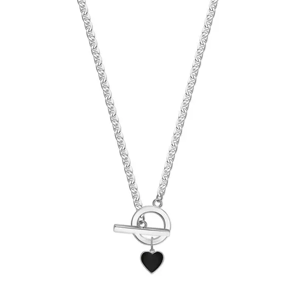 REJECTED HEARTS CLUB Charm Necklace - Silver