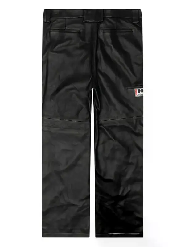 NAHMIAS Leather Trousers - Black