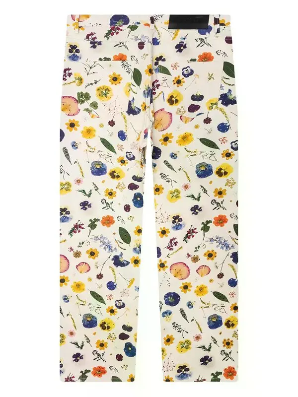 NAHMIAS Floral Beaded Jeans