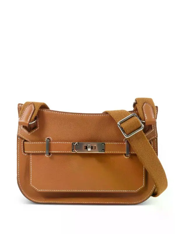 Hermès Mini Jypsiere Calfskin Crossbody Bag - Brown
