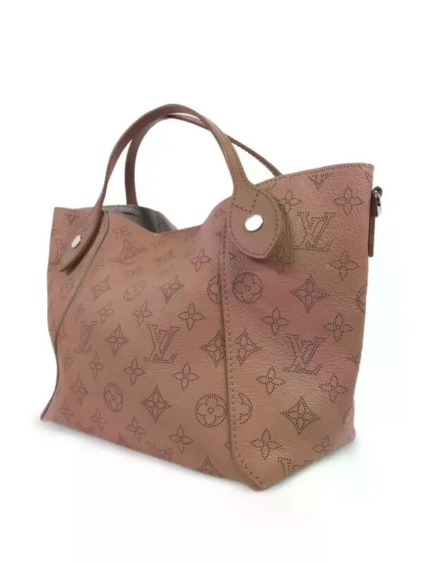 LOUIS VUITTON Monogram Mahina Hina Pm Tote Bag - Pink