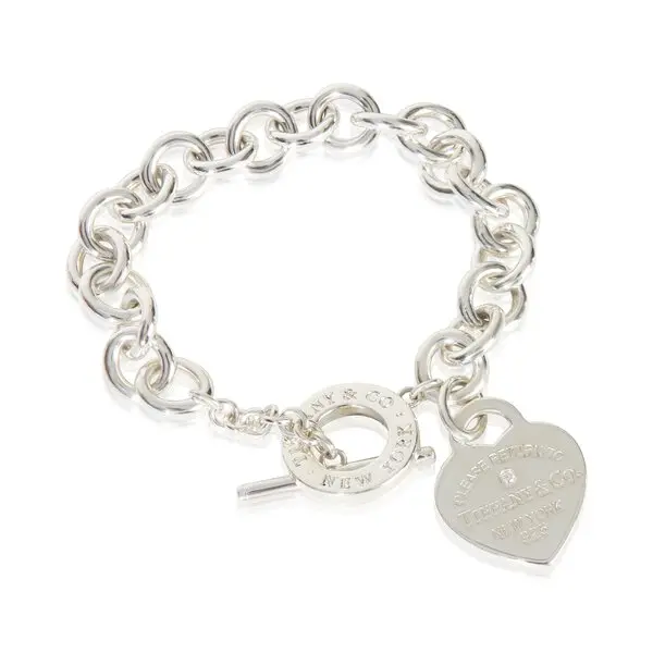 Tiffany & Co. Sterling Silver Diamond Return To Bracelet - Sterling_silver