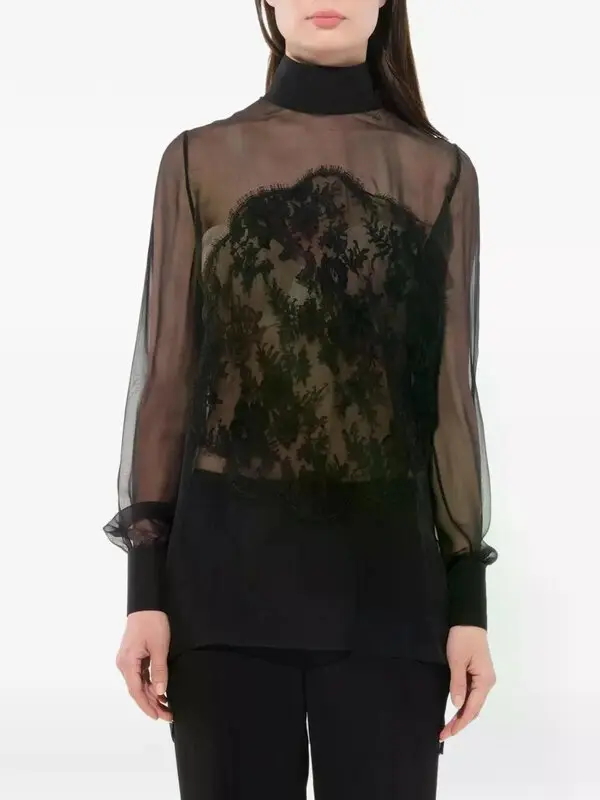 Givenchy Podium Lace-panel Blouse