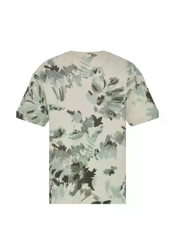 Off-White Floral Logo Print T-shirt