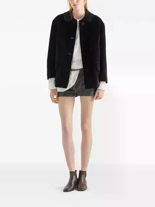 Prada Single-breasted Caban Jacket