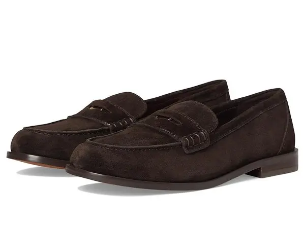 Madewell Porto Penny Loafer Suede Shoes - Brown