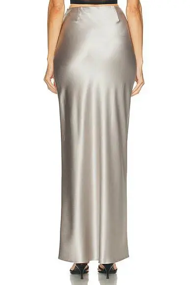 SAME Satin Maxi Skirt