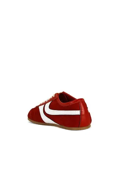 Dries Van Noten Calf Suede Sneakers - Red