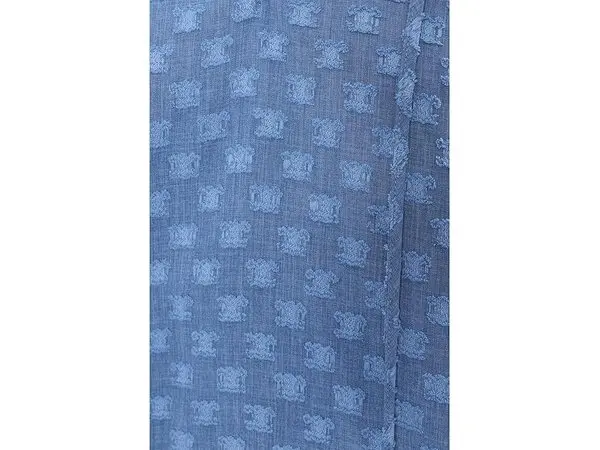 Vince Camuto V-neck Top With Front Tie And Rolled Short Sleeves - Blue
