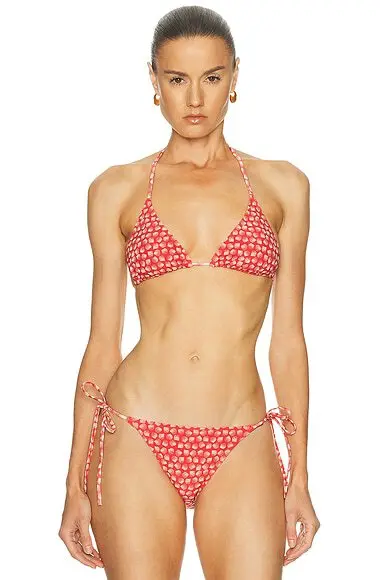 Solid & Striped The Ines Bikini Top - Shell Print