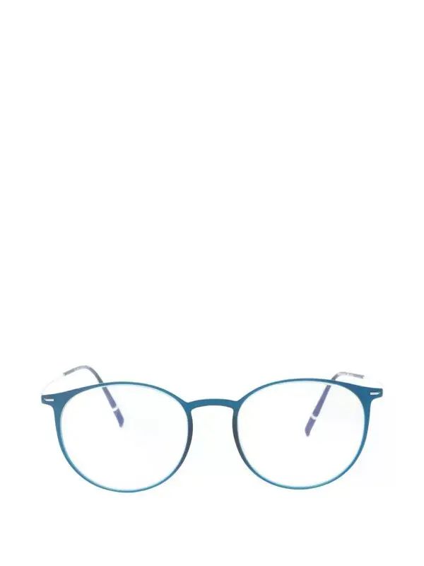 SILHOUETTE Round Frame Eyeglasses - Blue