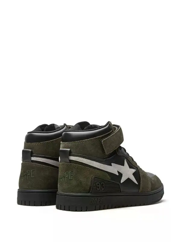 A BATHING APE Block Sta Hi Dark Grey Sneakers