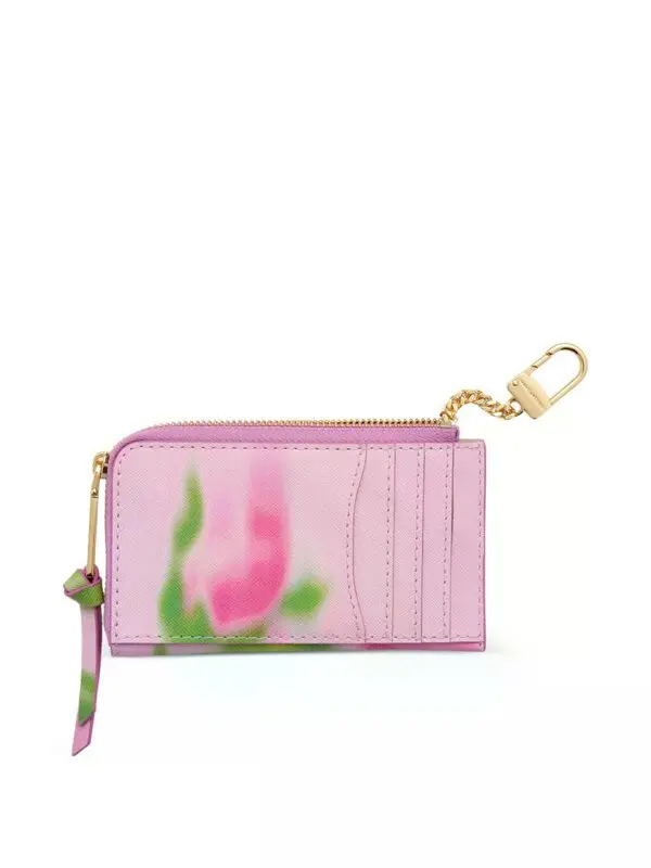 Marc Jacobs The Blurred Floral Snapshot Floral-print Wallet - Pink
