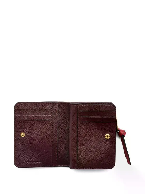 Marc Jacobs The Snapshot Mini Logo-plaque Wallet - Black