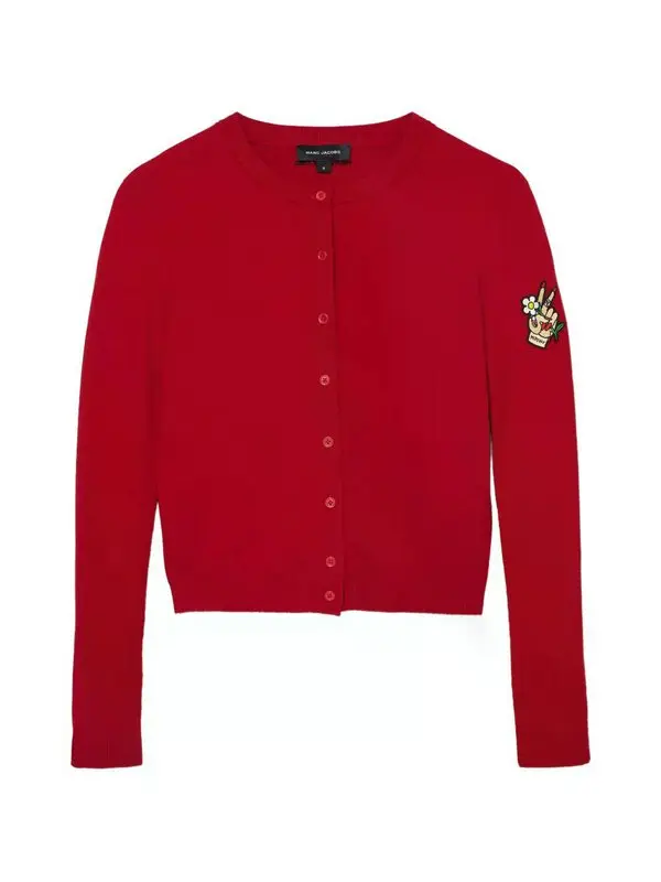 Marc Jacobs Embroidered Appliqué Cardigan