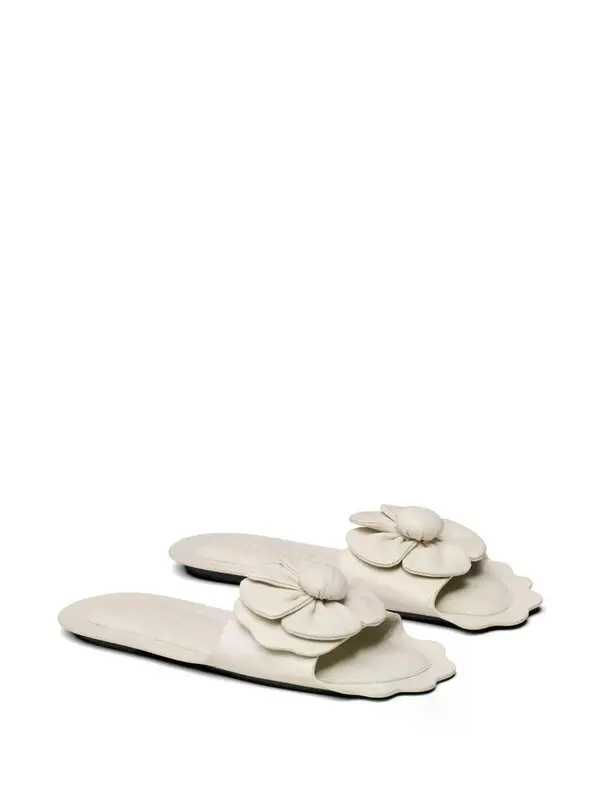 Marc Jacobs Floral Appliqué Leather Sandals