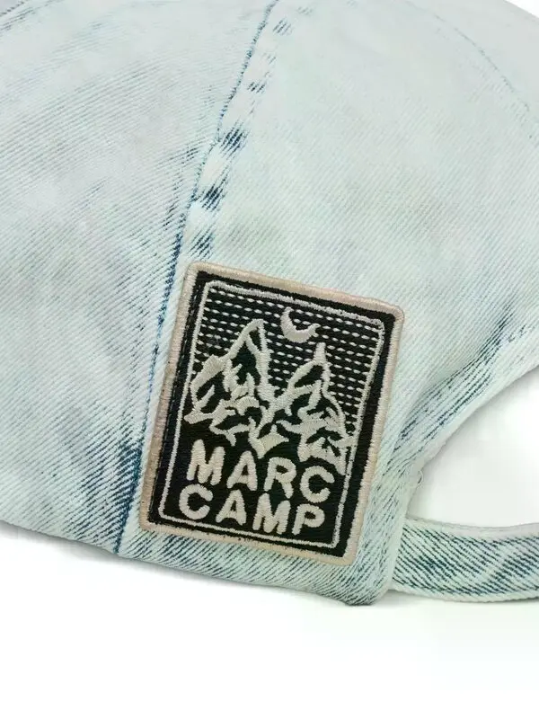 Marc Jacobs Tattoo Appliqué Denim Cap - Blue