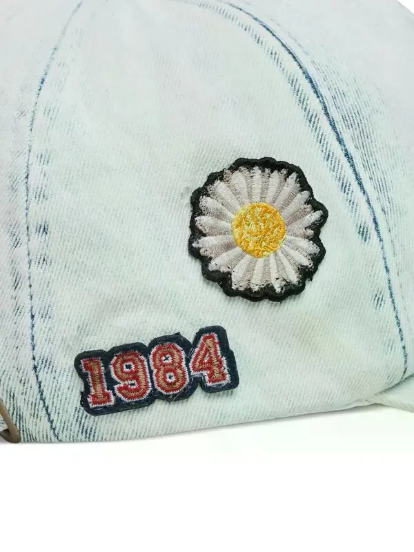 Marc Jacobs Tattoo Appliqué Denim Cap