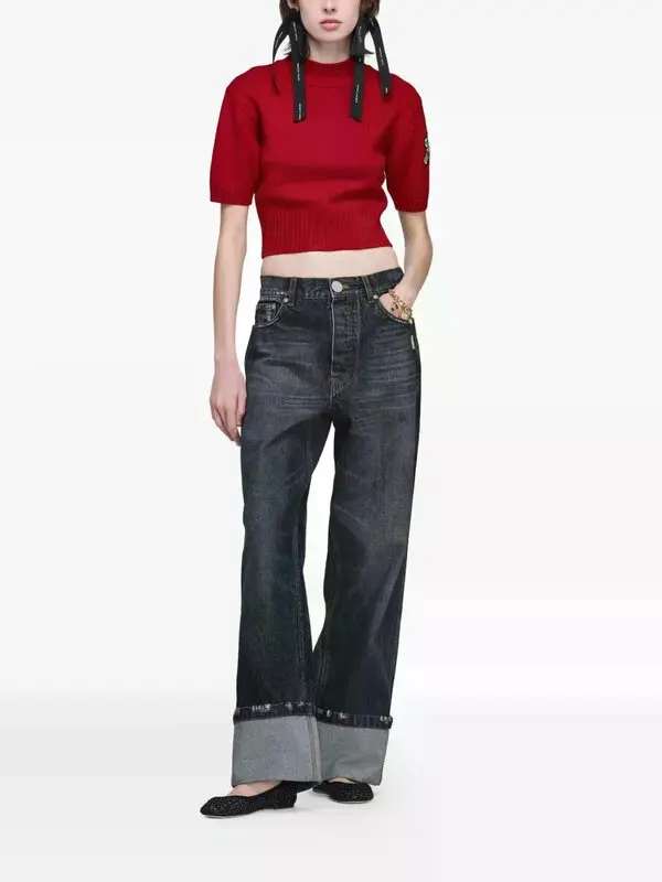 Marc Jacobs Cropped Mock Neck Sweater