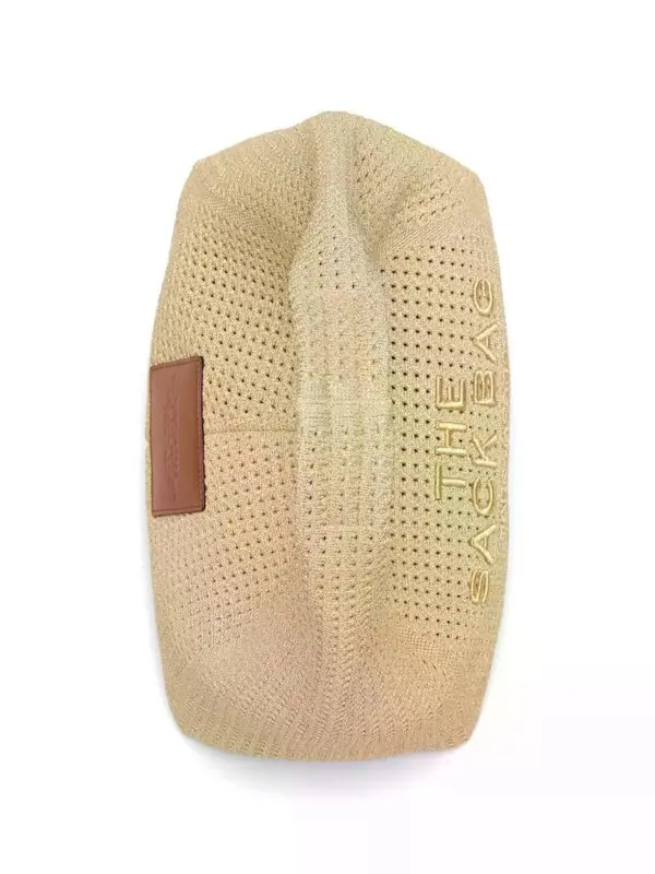 Marc Jacobs Crochet-knit Shoulder Bag With Lurex - Neutrals
