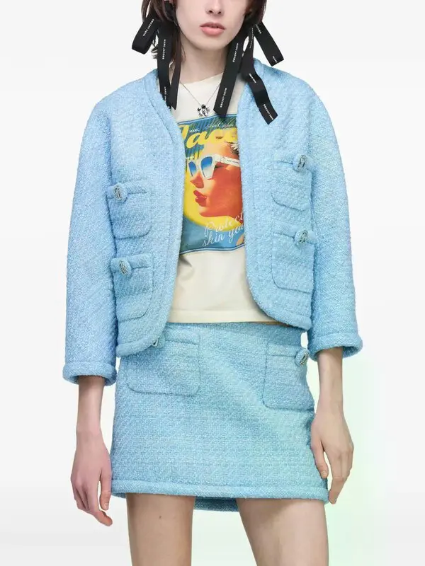 Marc Jacobs Pop J Tweed Cropped Jacket