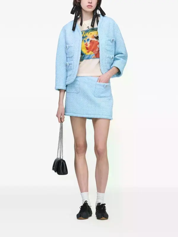 Marc Jacobs Pop J Tweed Cropped Jacket