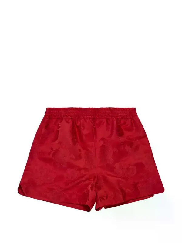Simone Rocha Floral Jacquard Elasticated Waist Shorts