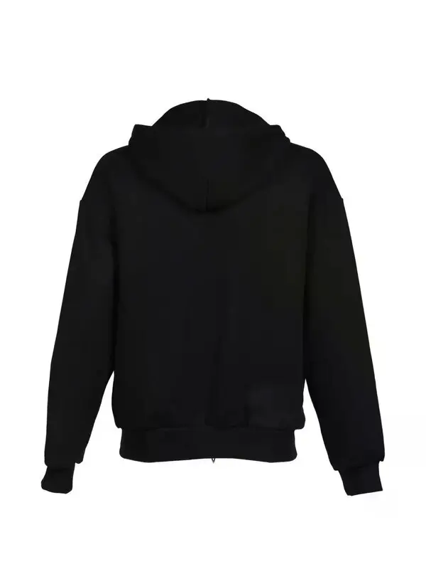 JUN/NAKAYAMA Logo Embroidered Zip-up Hoodie