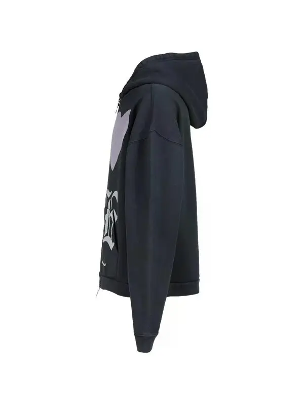 JUN/NAKAYAMA Motor Graphic-print Zip-up Hoodie