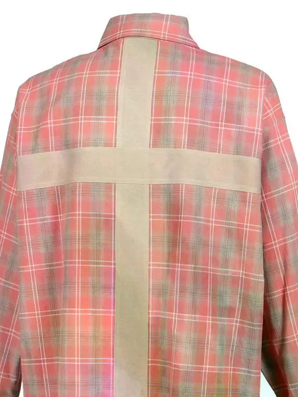 JUN/NAKAYAMA Check-pattern Raw-cut Shirt