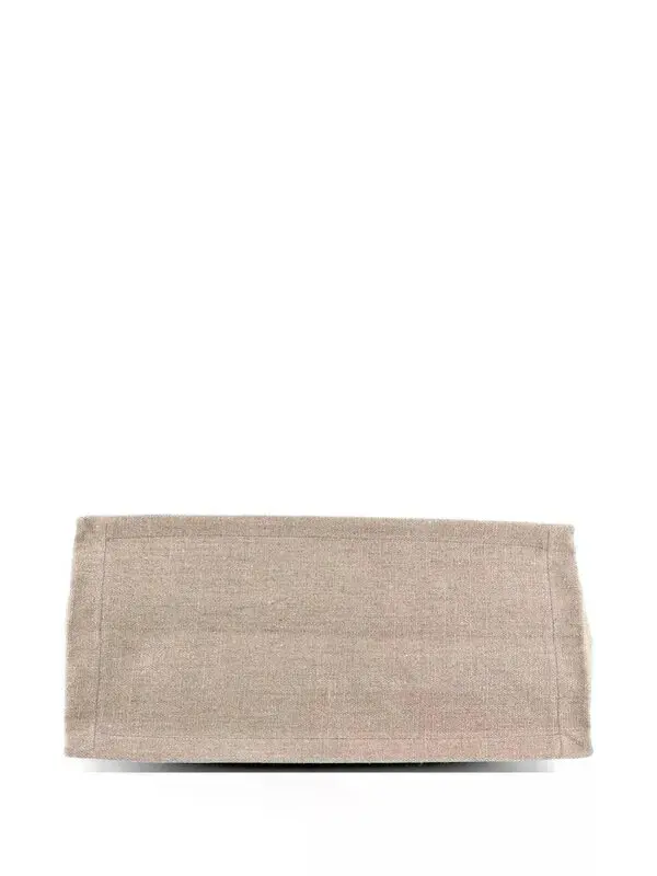 Saint Laurent Rive Gauche Shopper Tote Bag - Neutrals