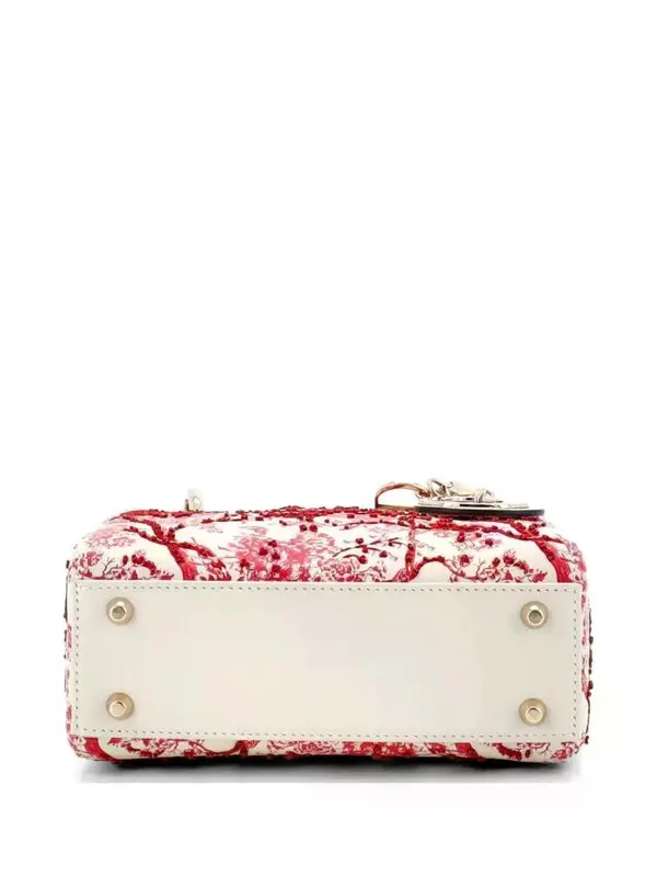 Dior Lady Chain Bag Embroidered Calfskin Mini Satchel - Multicolour
