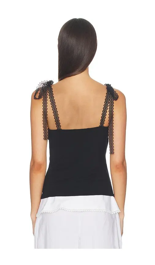 THE LINE BY K Astro Top With Lace Shoulder Straps