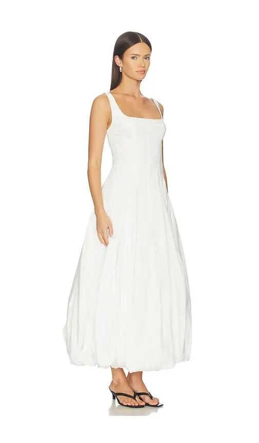 Simkhai Cotton Bubble Midi Dress - White