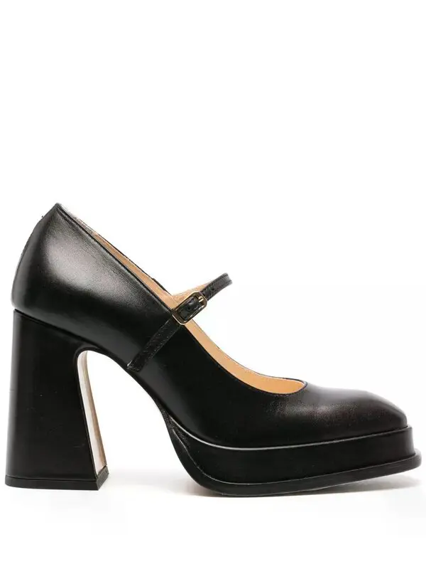 SOULIERS MARTINEZ Casilda 105mm Leather Pumps