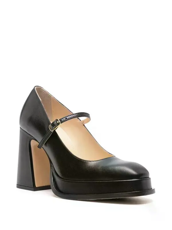 SOULIERS MARTINEZ Casilda 105mm Leather Pumps