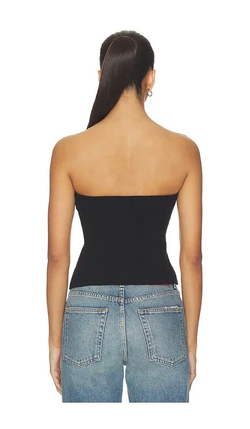 Enza Costa Cotton Rib Bandeau Top