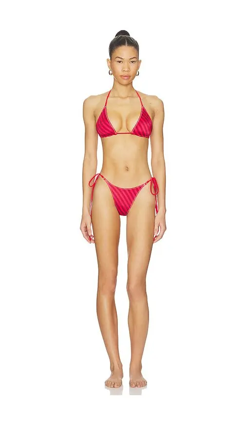 Frankies Bikinis X Jennie Mackenzie Satin Bikini Bottom