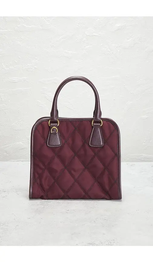 Undefined Prada Tessuto Quilted Nylon Handbag