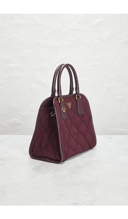 Undefined Prada Tessuto Quilted Nylon Handbag