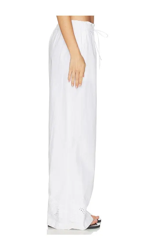 Rag & Bone Marin Embroidered Wide Leg Pants