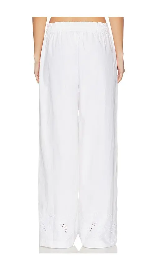 Rag & Bone Marin Embroidered Wide Leg Pants