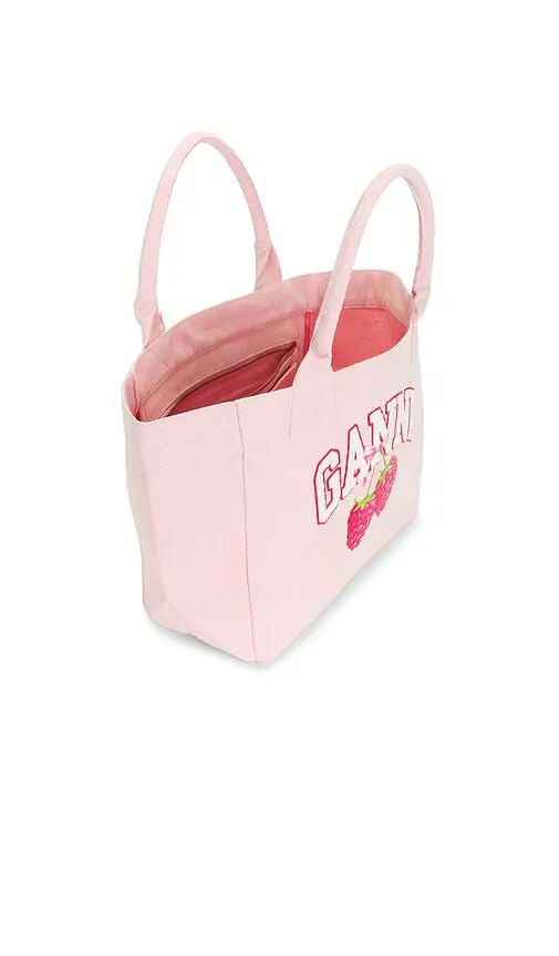 GANNI Medium Trapeze Shopper Bag - Egret