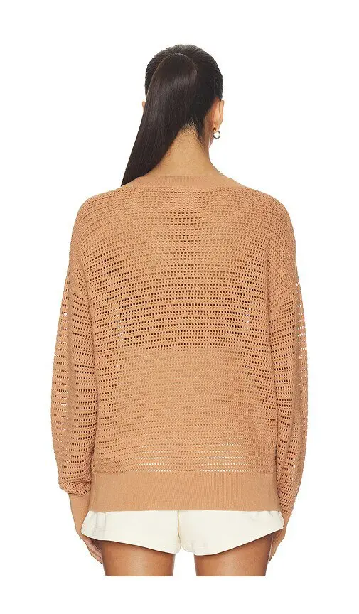 Varley Gaia V-neck Sweater - Camel