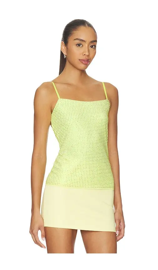 AREA Crystal Hotfix Cami Top