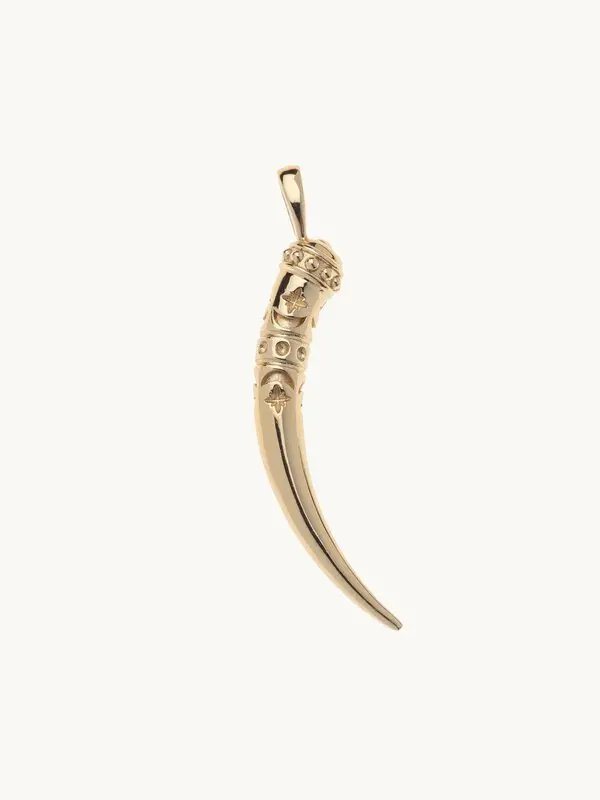 JANE WIN 14k Gold Plated Sterling Silver Tusk Pendant - One-color