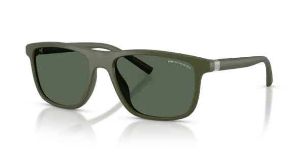 Armani Exchange Rectangle Full Rim Sunglasses - Vert Mat