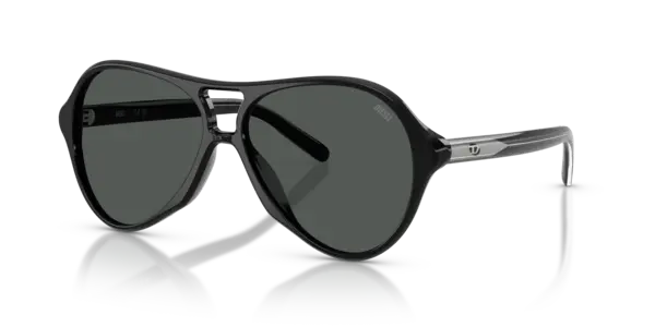 DIESEL® Aviator Sunglasses - Solid Black