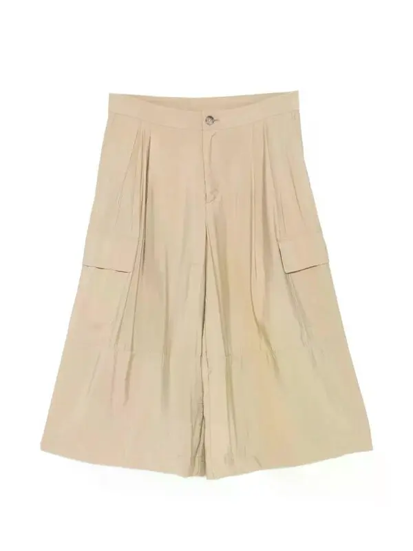 LAUREN MANOOGIAN Pleated Cargo Shorts - Neutrals