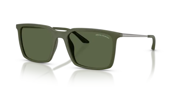 Armani Exchange Square Frame Sunglasses - Vert Mat